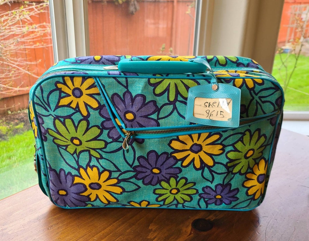 1960's Bantam Travelware Floral Suitcase-luggage-mod-flowers-mcm ...