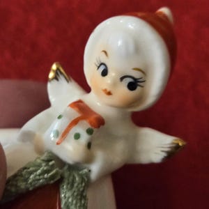2 Vintage Miniature Bone China Angel Figurines-napco-ardart-vintage ...