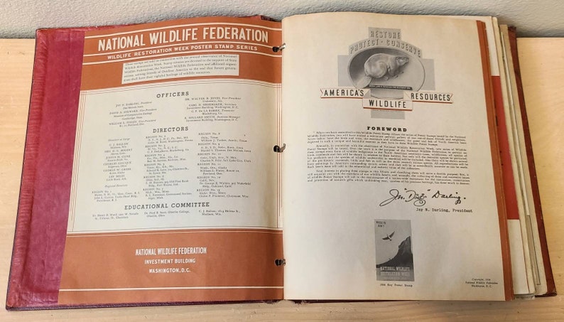 1940's-1950's Complete National Wildlife Federation Poster Stamp Album ...