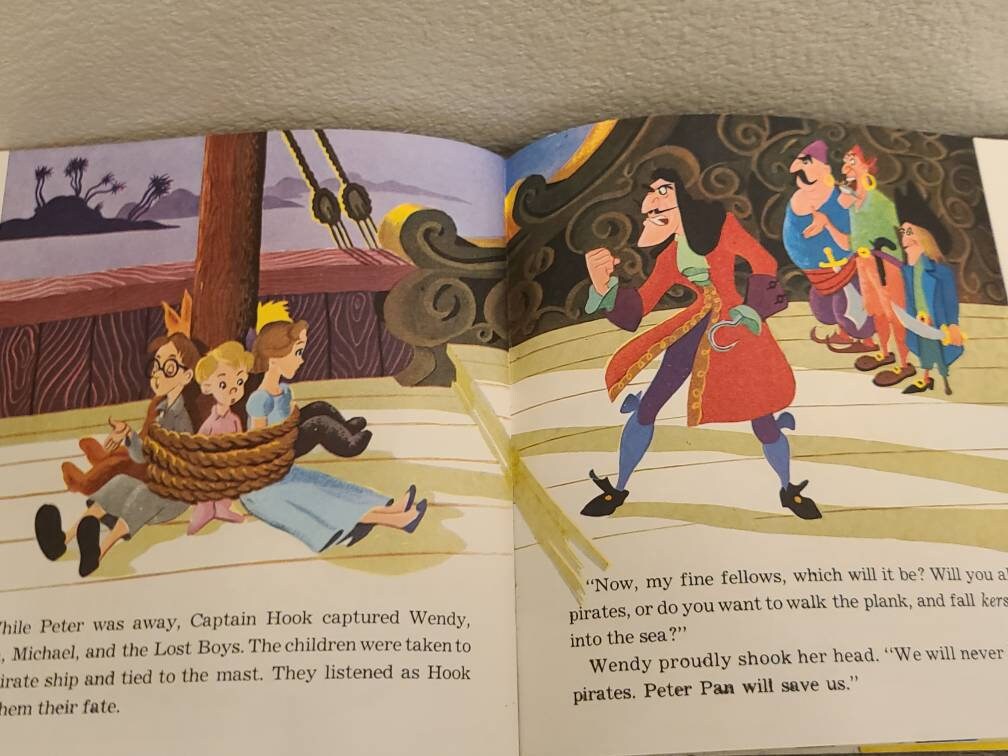 1977 Peter Pan & Jungle Book Disney Book and 33 1/3 Records-vintage ...