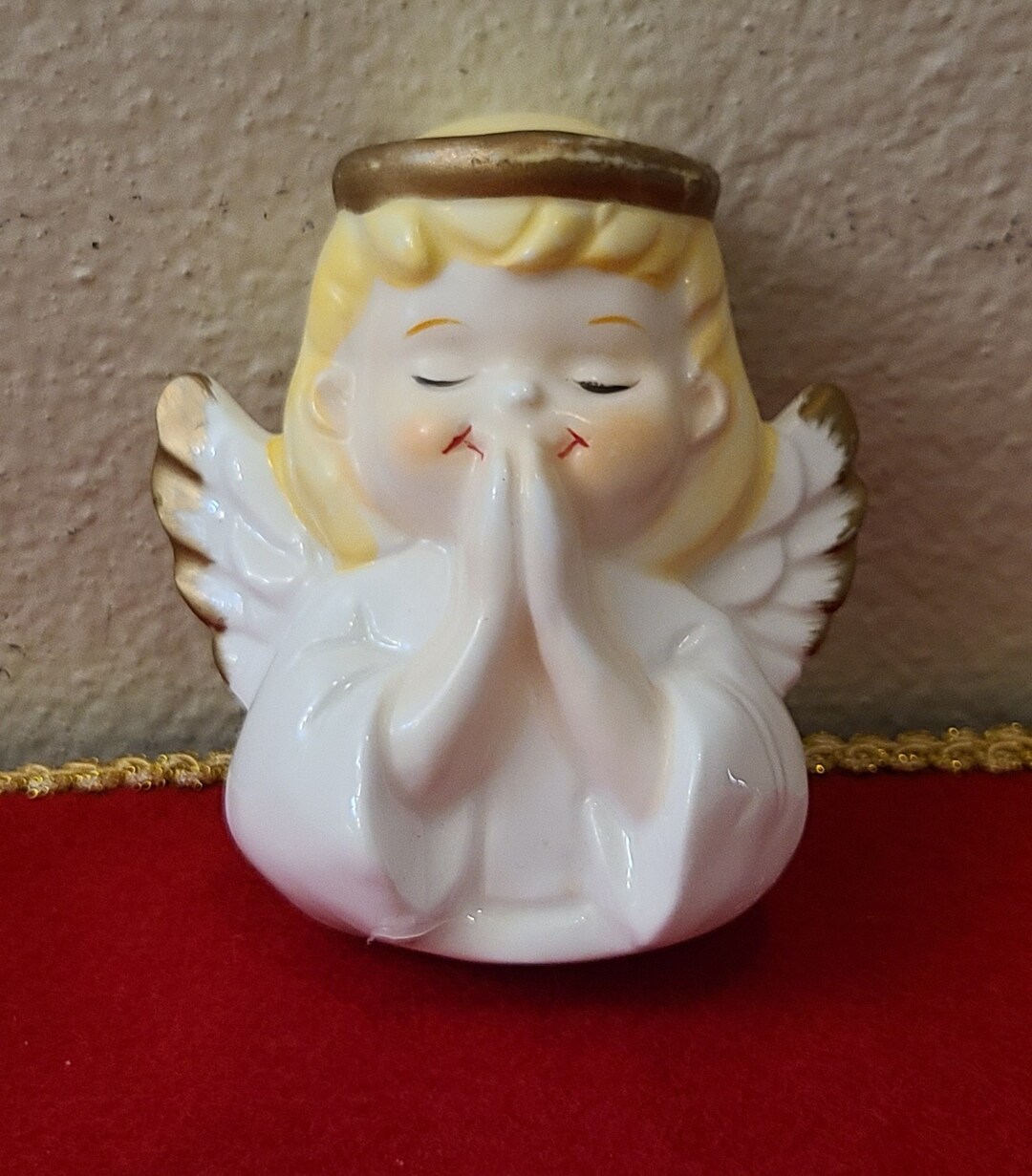 Vintage Ceramic Angel Nightlight-christmas Decor-christmas Lamp-vintage ...
