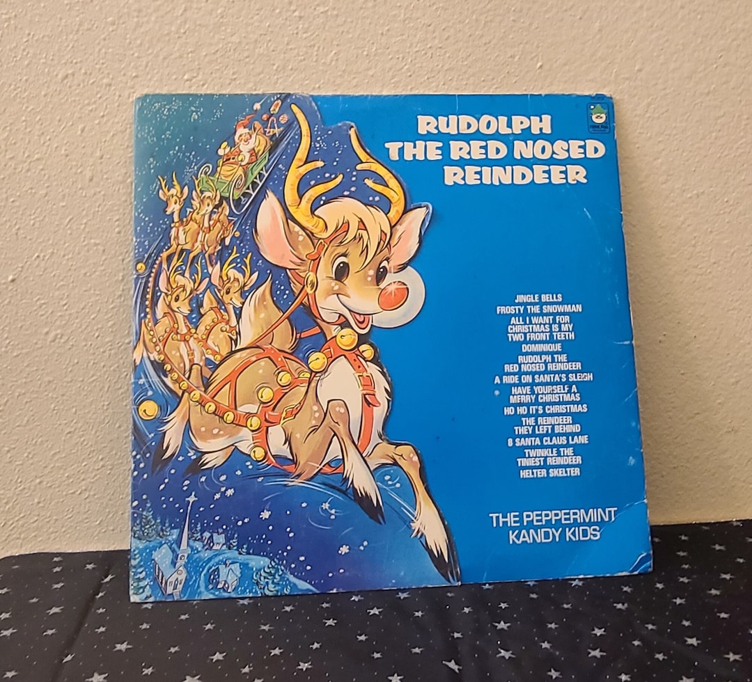 RARE Rudolph Red Nosed Reindeer 33 1/3 Record-peter Pan Records ...