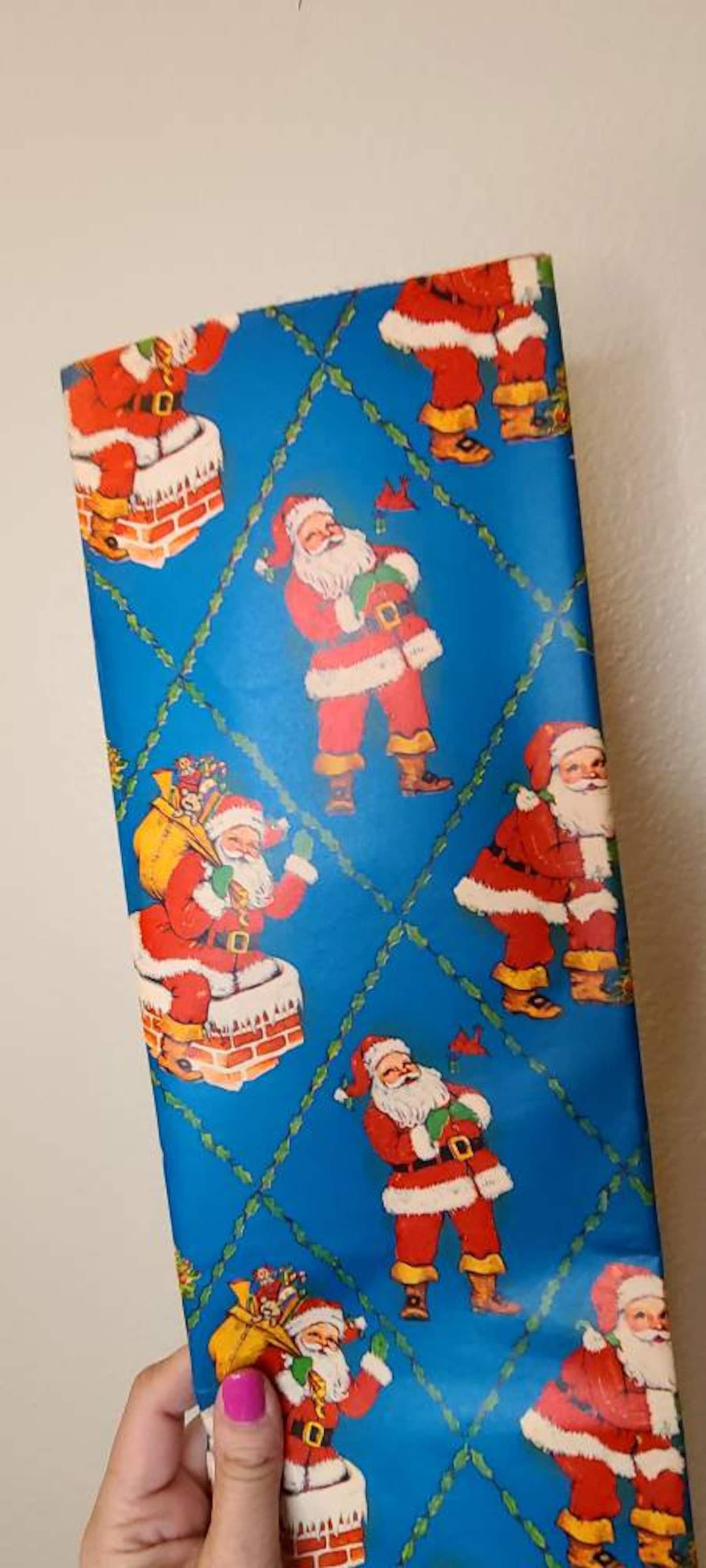 1960's Vintage Christmas Gift Wrap-wrapping Paper-vintage - Etsy