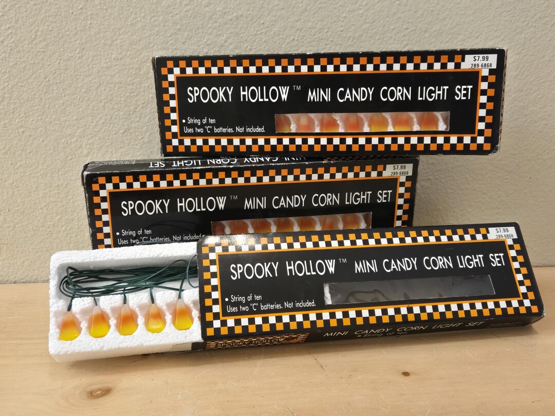 1990's Vintage Candy Corn String Light Set-halloween-halloween Decor ...