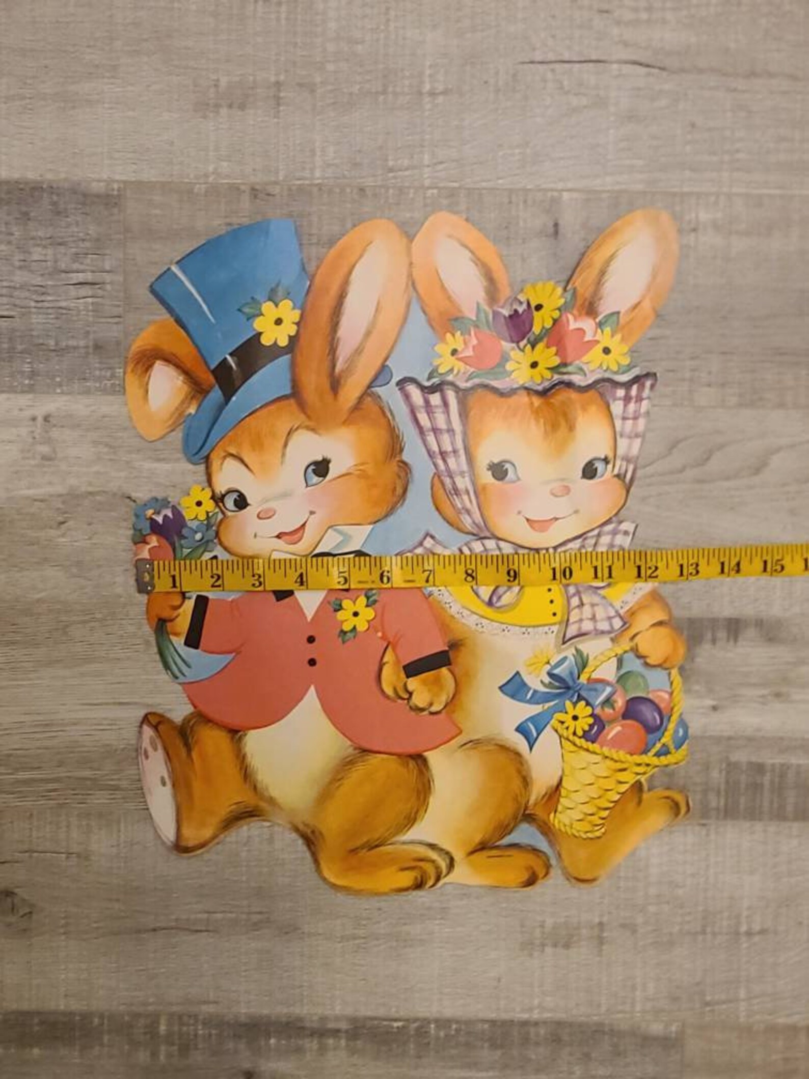 1960's Dennison Easter Bunny Cut Out Die Cut-vintage | Etsy