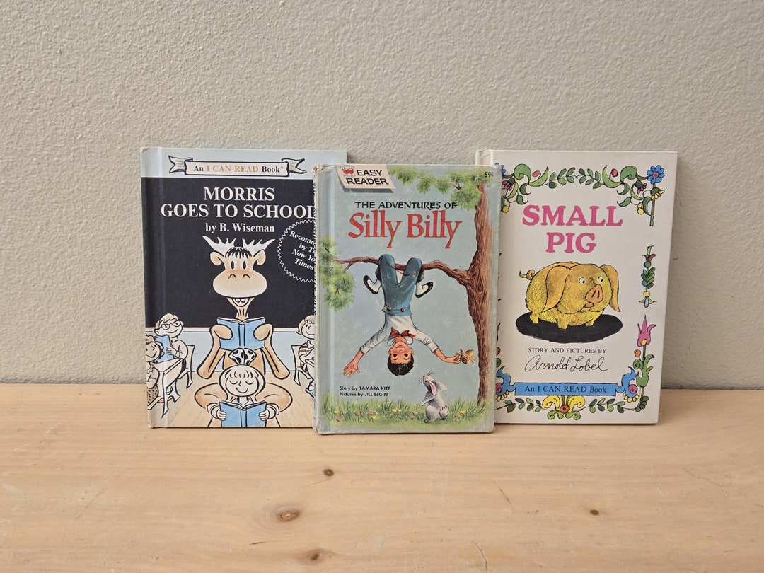 RARE Vintage Children's Books-silly Billy-small Pig-morris Goes to ...