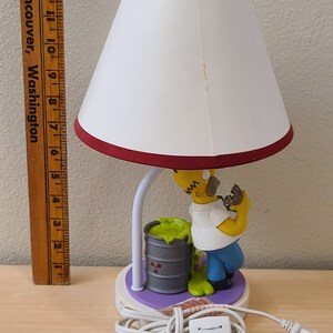 RARE 2002 Homer Simpson Lamp & Shade-the Simpsons-table - Etsy