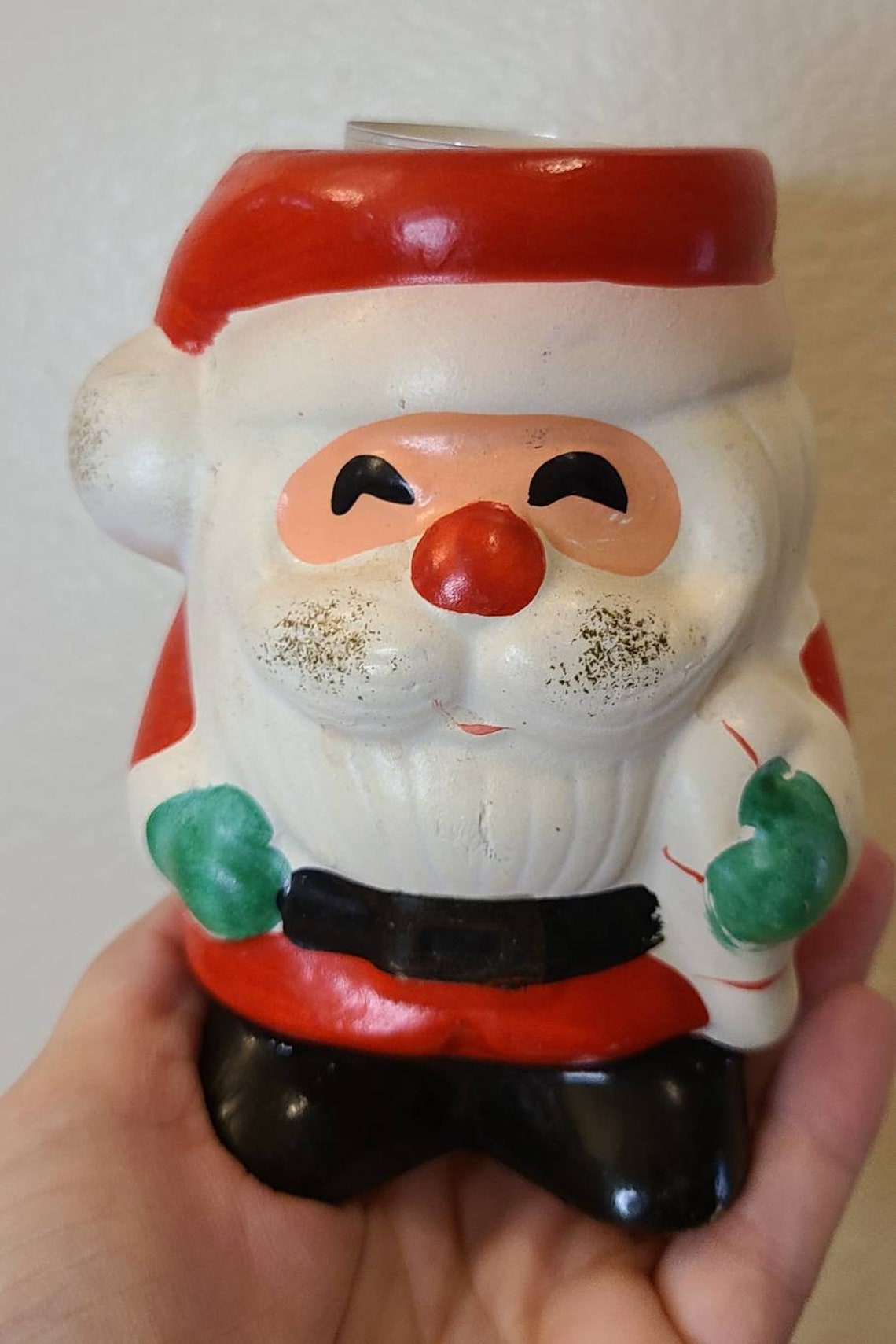 1970's Santa Tea Light Candle Holders-vintage Christmas-christmas Decor ...