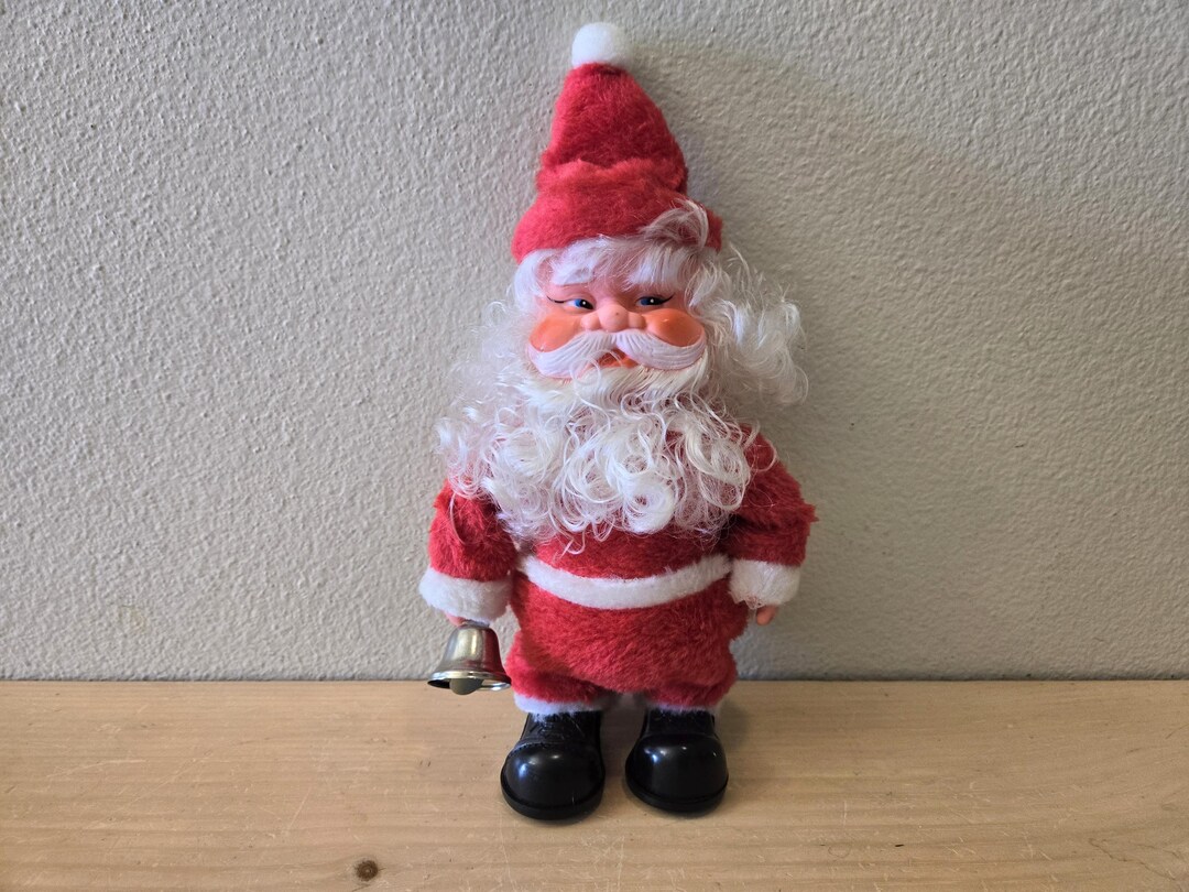 1950's Vintage Rubber Face Santa-battery Operated-animatronic-mcm ...