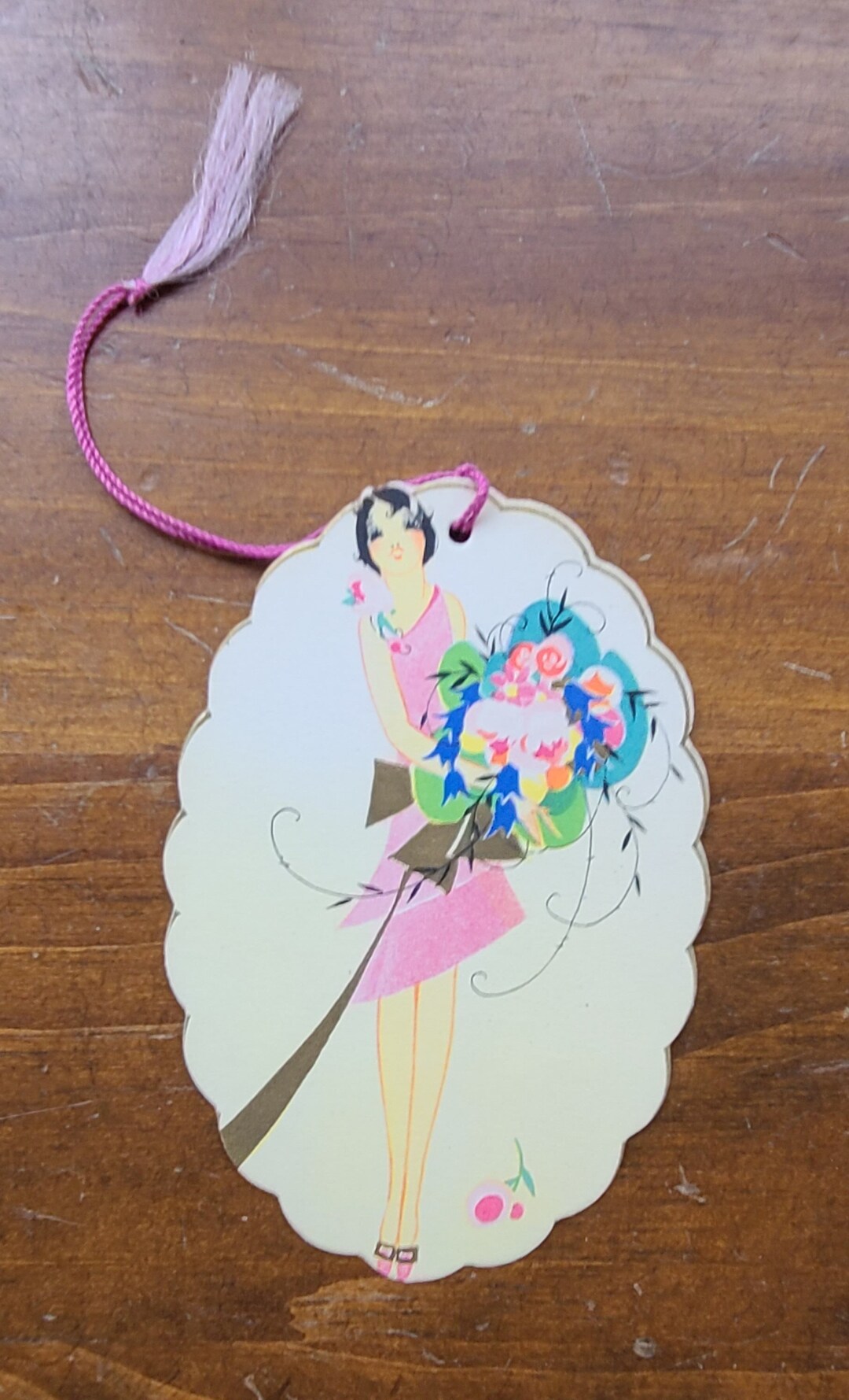 1920's Unused Flapper Tally Cards-art Deco-antique Paper-bookmark ...