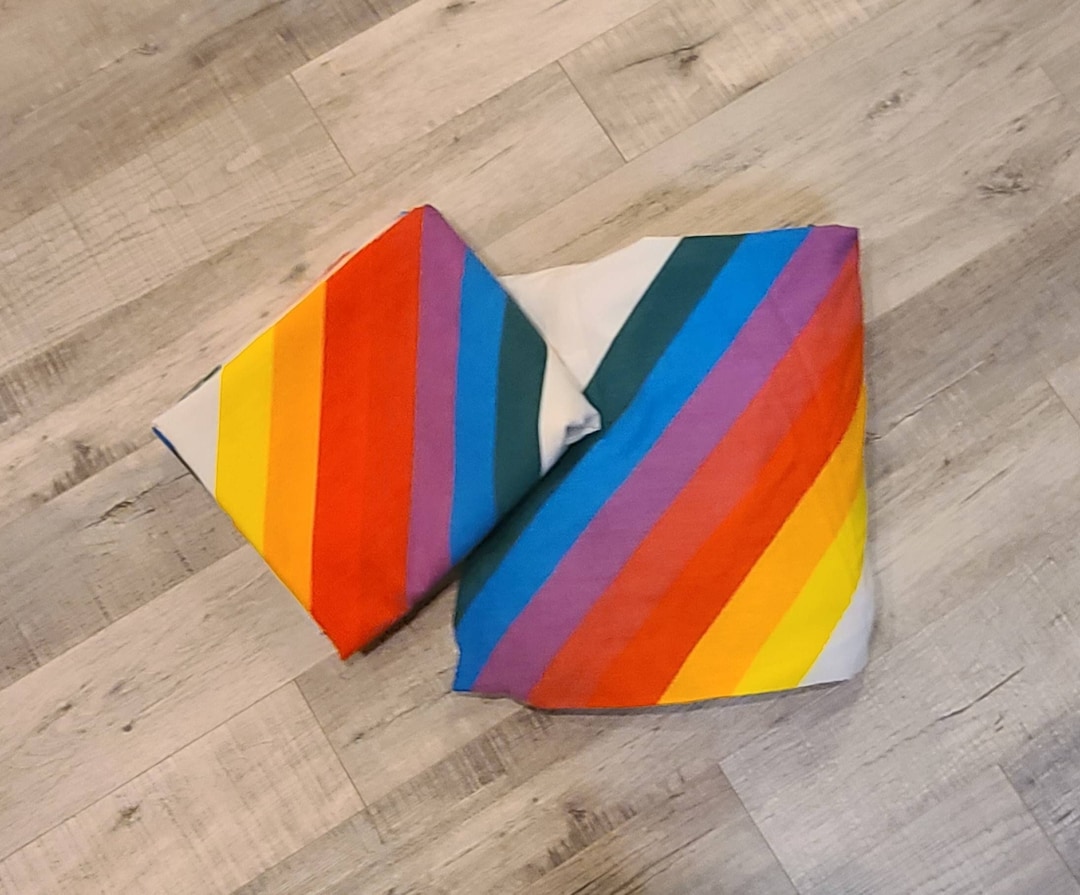 1980's MCM Rainbow Double/full and Queen Sheets-fitted & Flat Sheets ...