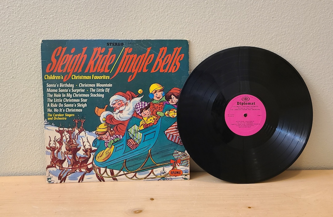1970's Sleigh Ride/jingle Bells Record-christmas Record-christmas Album ...