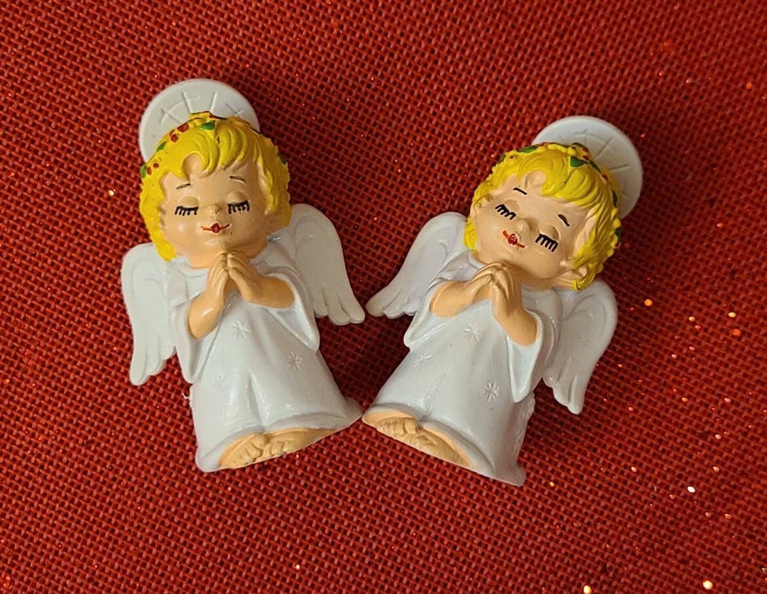 Vintage Angel Figurines Christmas Decor Angel Decor Vintage Christmas