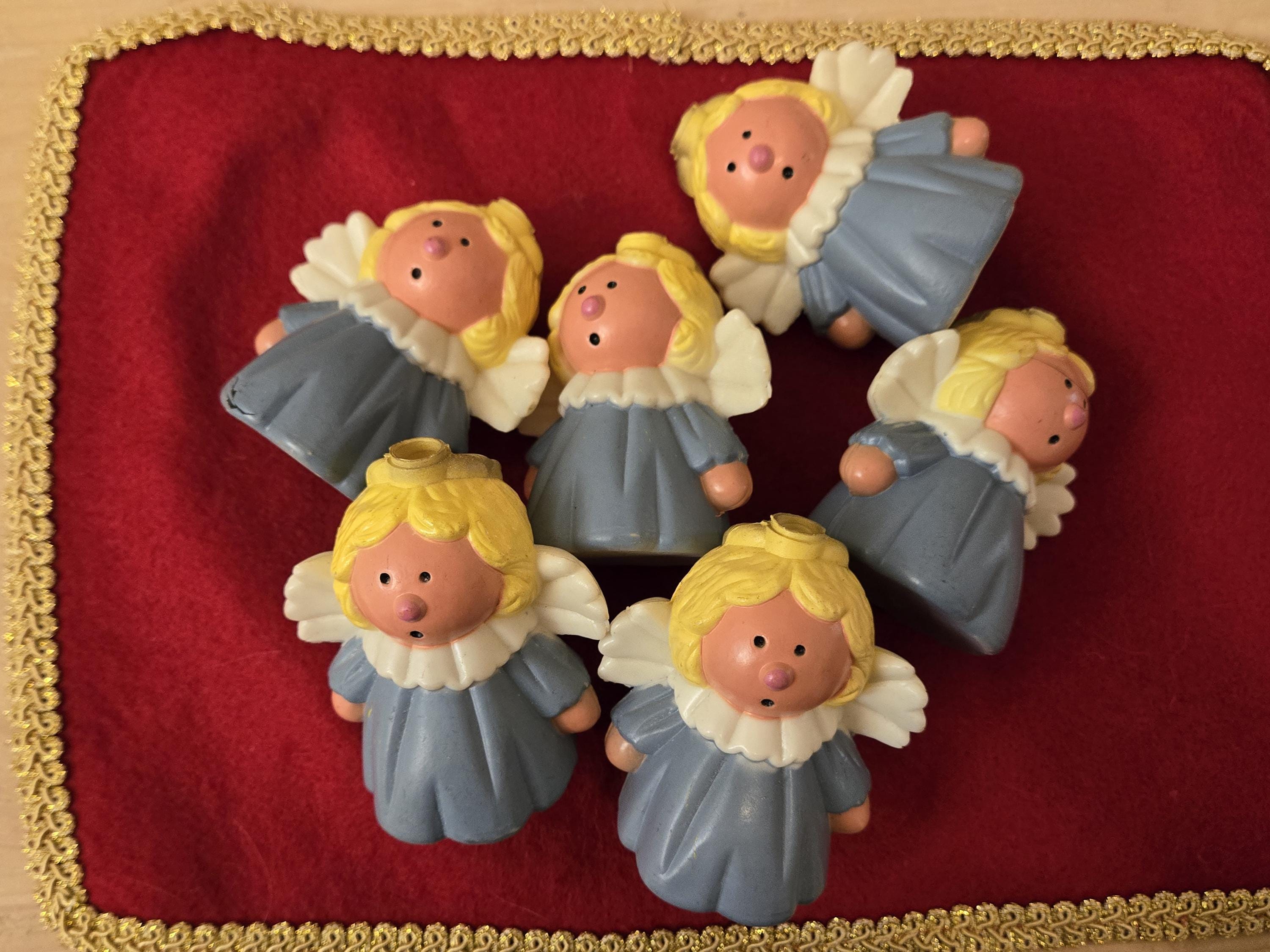 6 Vintage Blow Mold Angel Christmas Light Covers-christmas Decor ...