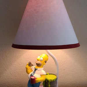 RARE 2002 Homer Simpson Lamp & Shade-the Simpsons-table Lamp-accent ...