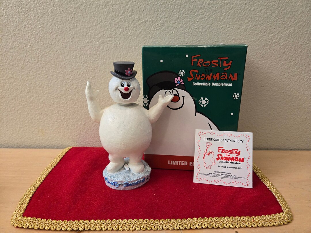 2001 Frosty the Snowman Bobblehead-vintage Christmas-christmas Decor ...