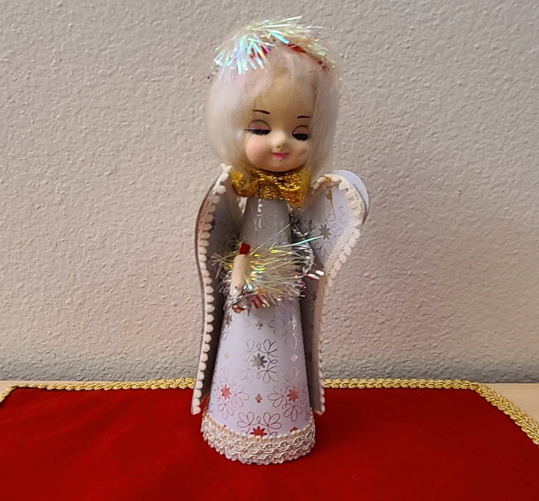 1960's MCM Angel Christmas Tree Topper-vintage Angel-christmas Kitsch ...