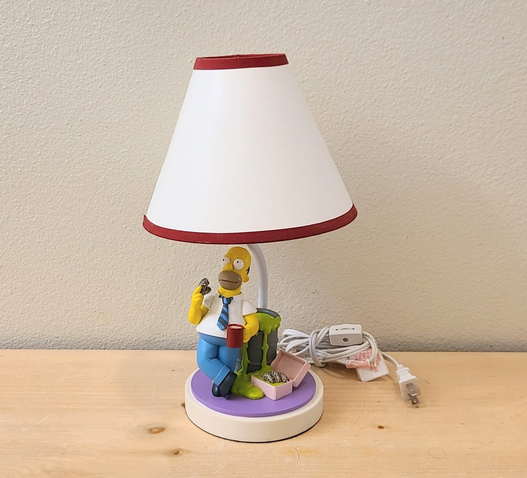 RARE 2002 Homer Simpson Lamp & Shade-the Simpsons-table Lamp-accent ...