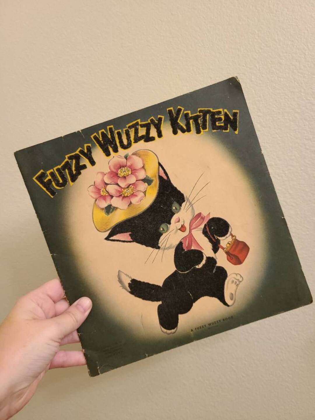 1947 Fuzzy Wuzzy Kitten Book-vintage Children's Book-nursery Decor-cat ...