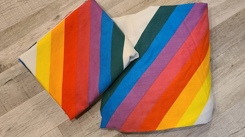 1980's MCM Rainbow Double/full and Queen Sheets-fitted & Flat Sheets ...