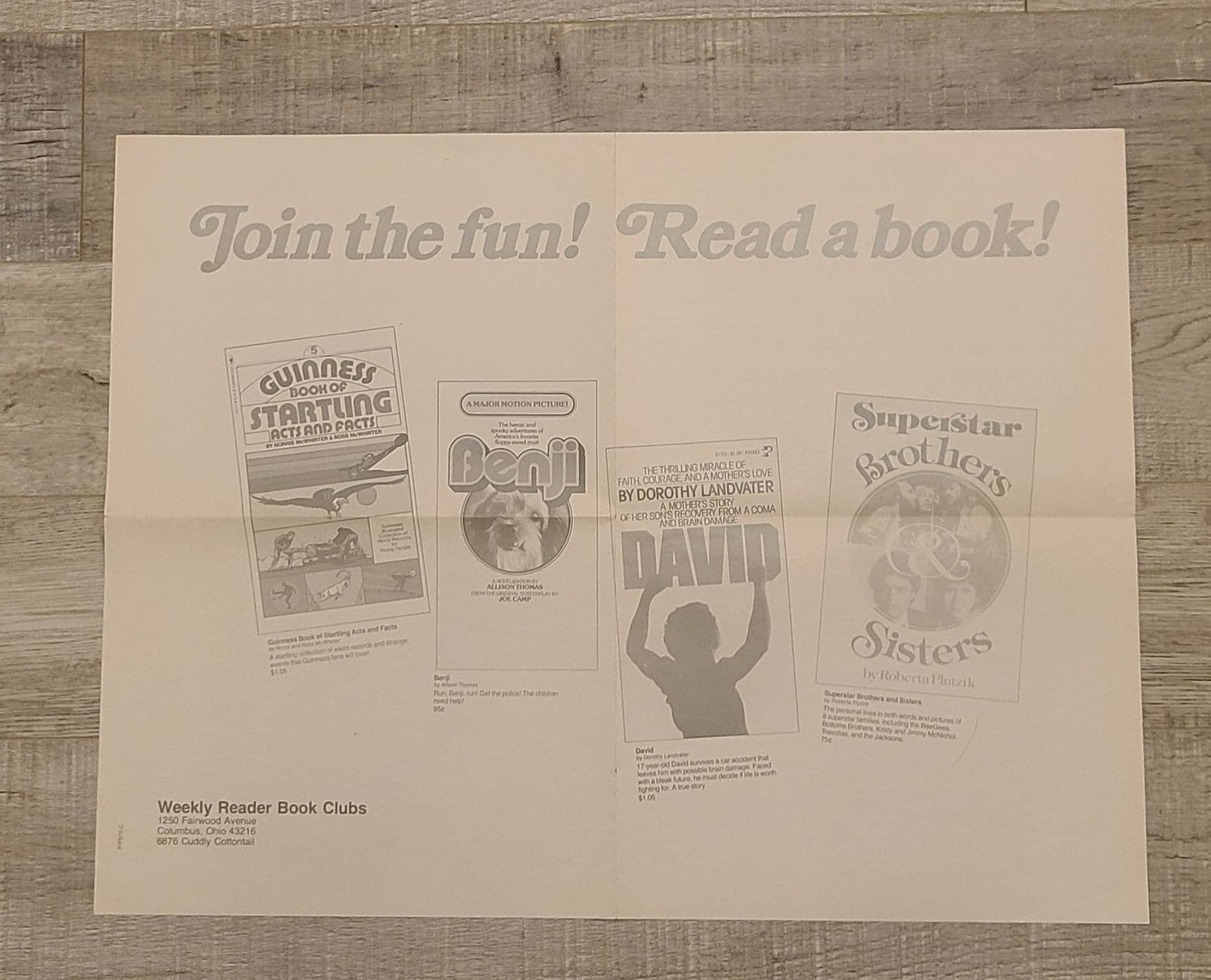 Vintage 1978 Bunny Poster-weekly Reader Book | Etsy