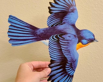 Blue Bird Die Cut | Etsy