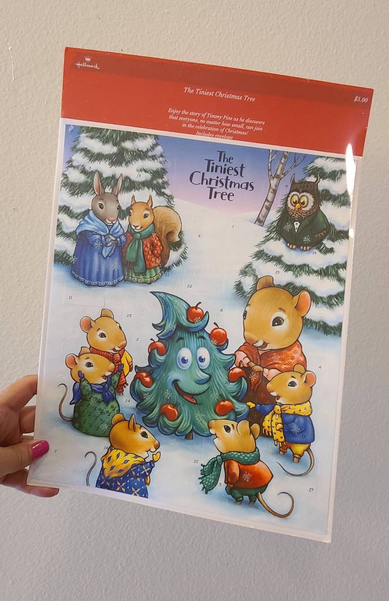 Vintage Hallmark Paper Advent Calendars-glory the Angel-tiniest ...