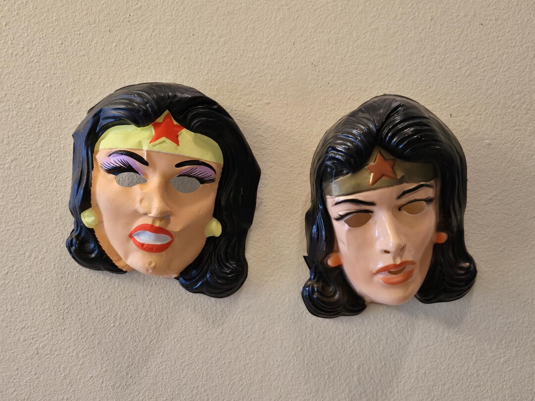 1970's Vintage Ben Cooper Wonder Woman Halloween Masks-dc Comics ...