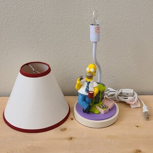 RARE 2002 Homer Simpson Lamp & Shade-the Simpsons-table Lamp-accent ...