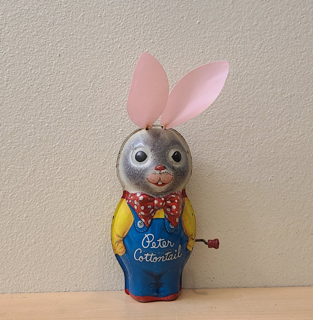 1953 Peter Cottontail Wind up Musical Toy-vintage Toy-easter Decor ...