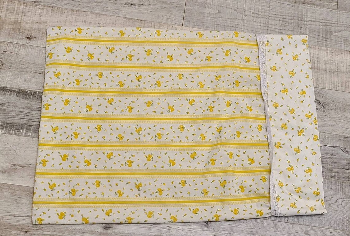 Vintage Pillowcases-vintage Bedding-floral Pillowcase-retro Bedding-mid ...