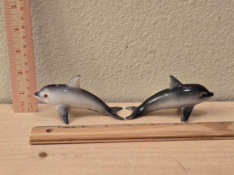1950's Dolphin Salt & Pepper Shakers-vintage Shakers-ocean-sea Life ...