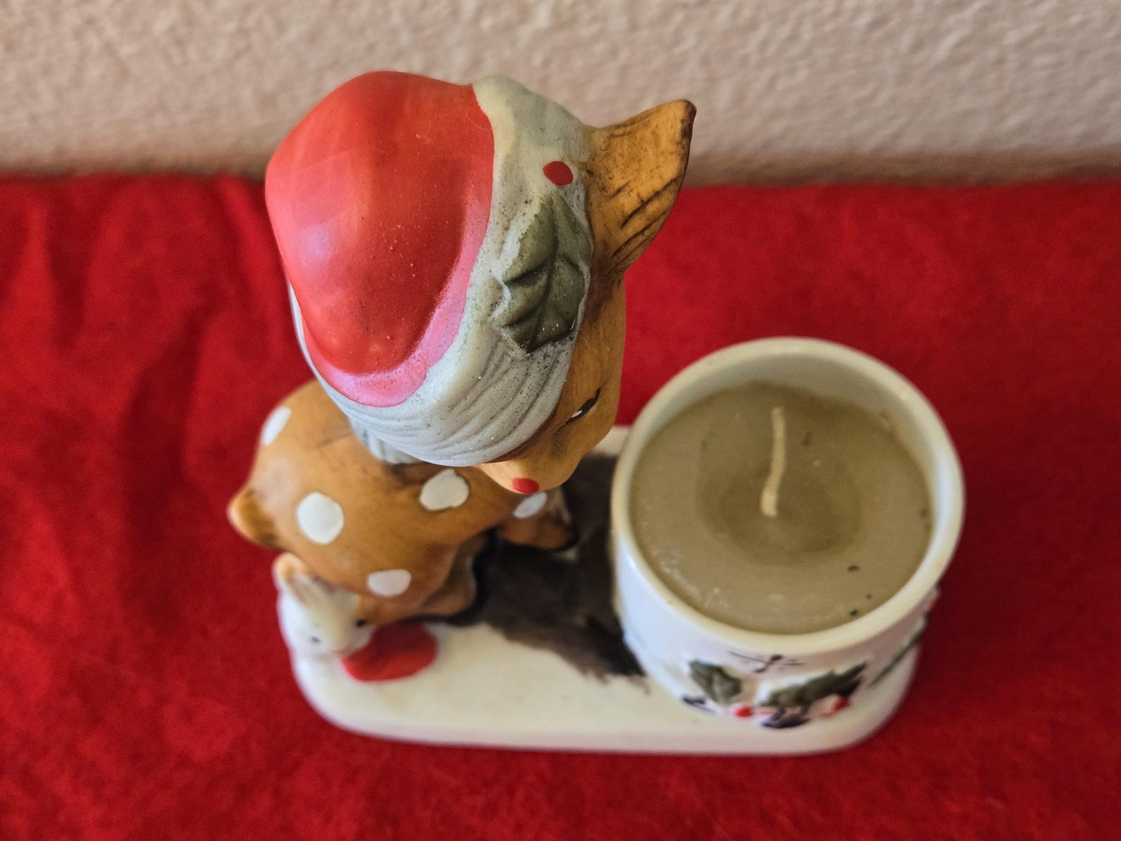 1978 Jasco Reindeer Candle Holder-winking-vintage Christmas-christmas ...