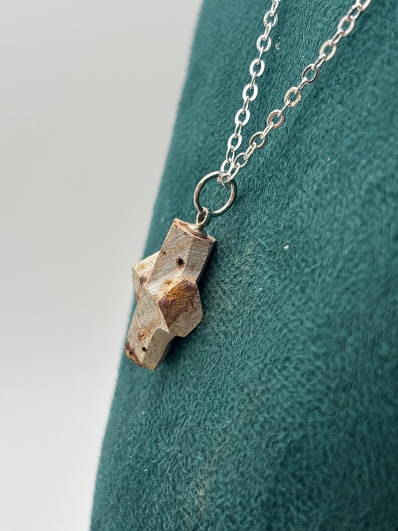 Fairy Stone Cross Necklace, Staurolite Christian Cross Pendant - Etsy