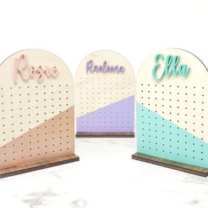 Personalized Earring Display Stand - Wooden Earring Holder - Gifts for ...