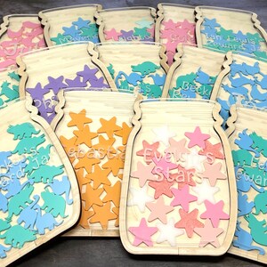 Personalized Reward Jar for Kids, Star Jar, Classroom Reward Jar, Good ...