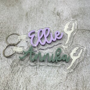 Dance Bag Name Tag - Back to School, Personalized Keychain, Backpack ...