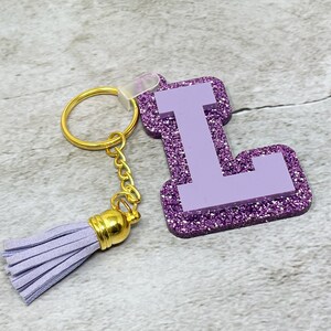 Varsity Letter Backpack Tag Initial Keychain Baby Bag Tag Diaper Bag ...
