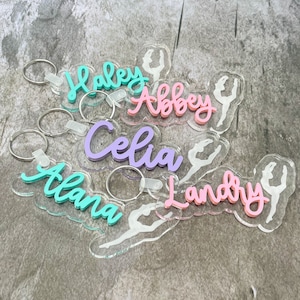 Dance Bag Name Tag - Back to School, Personalized Keychain, Backpack ...