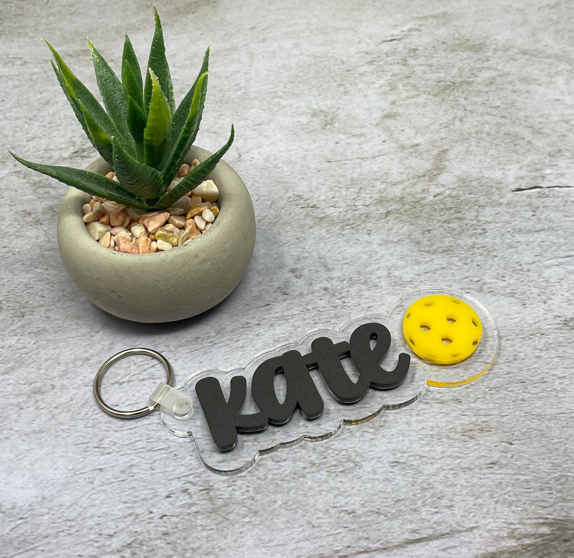 Pickleball Bag Tag, Pickleball Keychain, Pickleball Gift, Personalized ...
