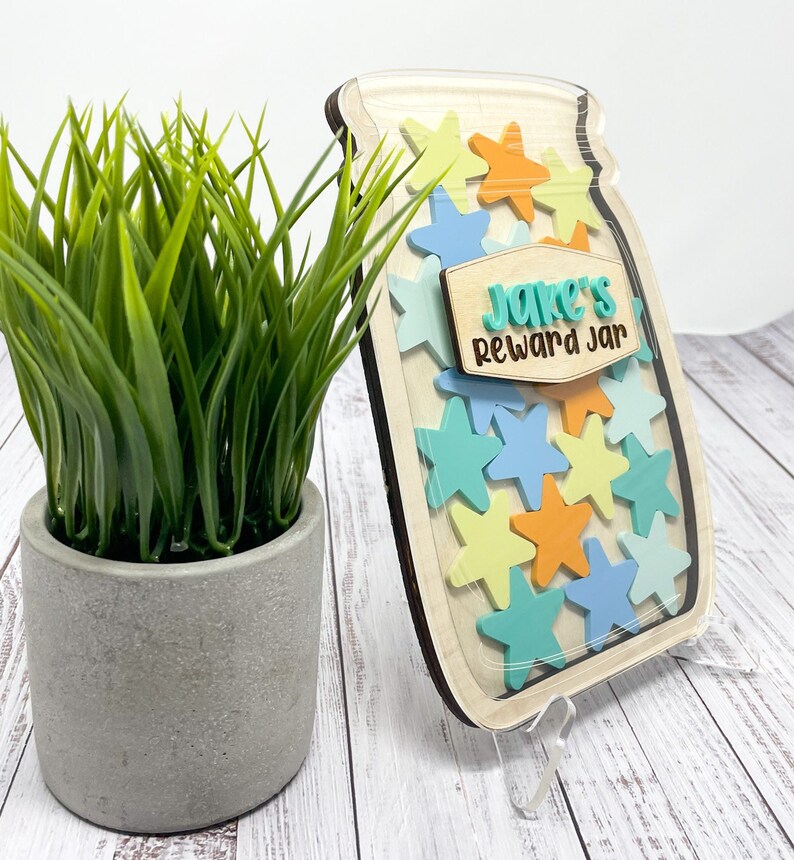 Personalized Kids Reward Jar Chore Jar Classroom Reward Jar | Etsy