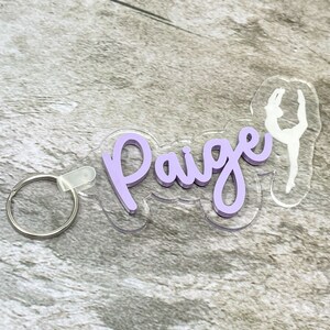 Dance Bag Name Tag - Back to School, Personalized Keychain, Backpack ...