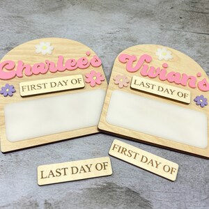 Back to School Sign - First Day of School - Last Day of School - Retro ...