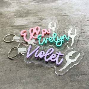 Dance Bag Name Tag - Back to School, Personalized Keychain, Backpack ...