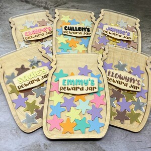 Personalized Kids Reward Jar, Chore Jar, Classroom Reward Jar, Kindness ...