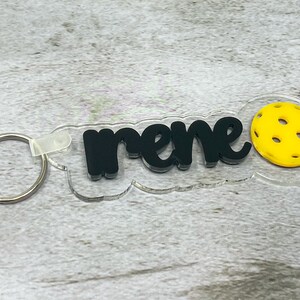 Pickleball Bag Tag, Pickleball Keychain, Pickleball Gift, Personalized ...
