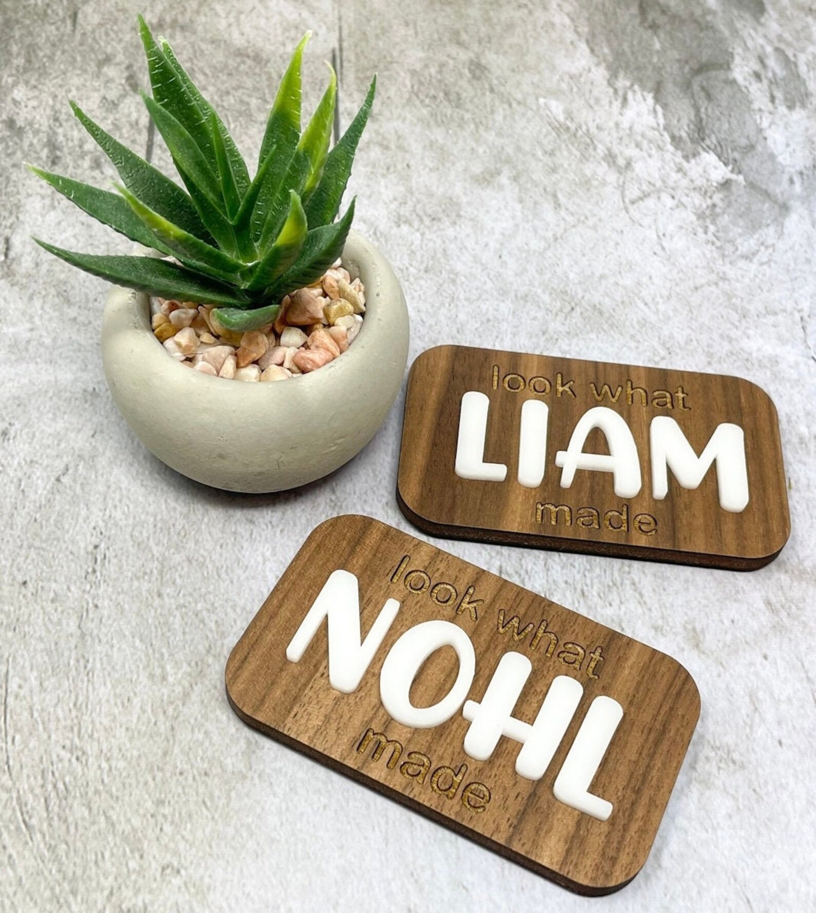 Personalized Kids Name Magnets Look What I Made Kids Artwork - Etsy