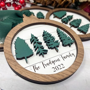Personalized Family Christmas Ornament 2024, Tree Ornament, Family Name ...