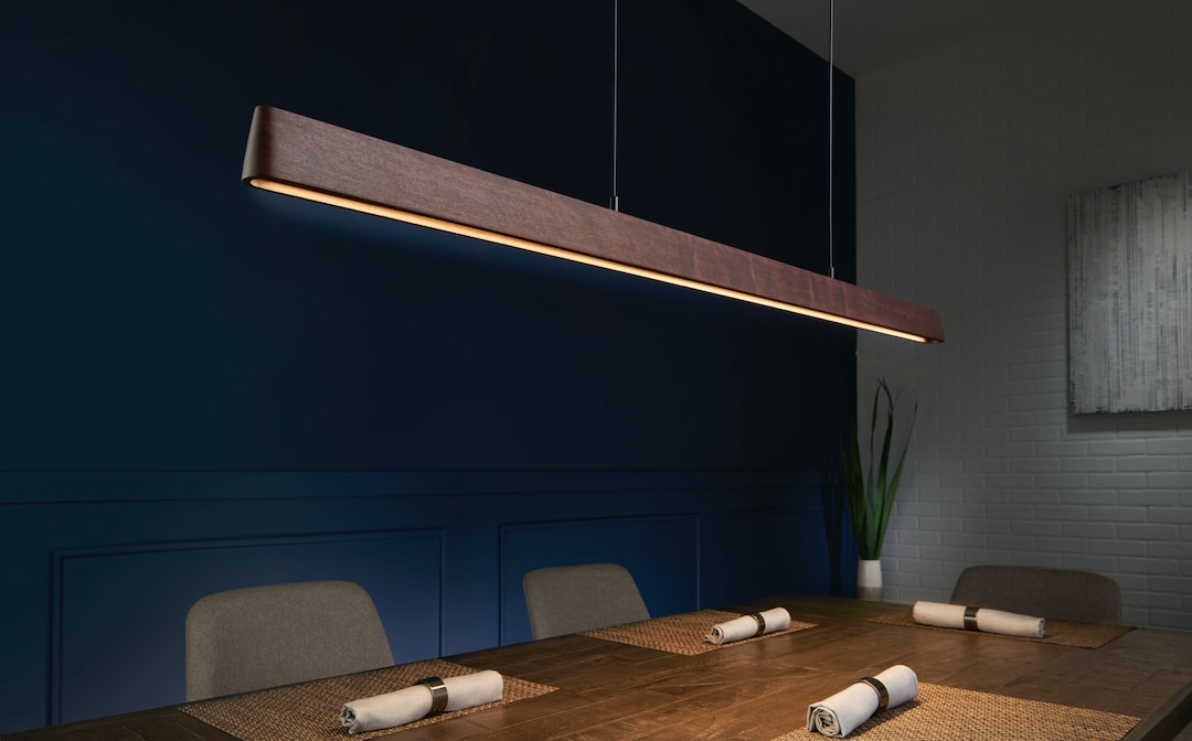 Vinkel Linear Suspension Chandelier | MCM Lighting | Island Light ...