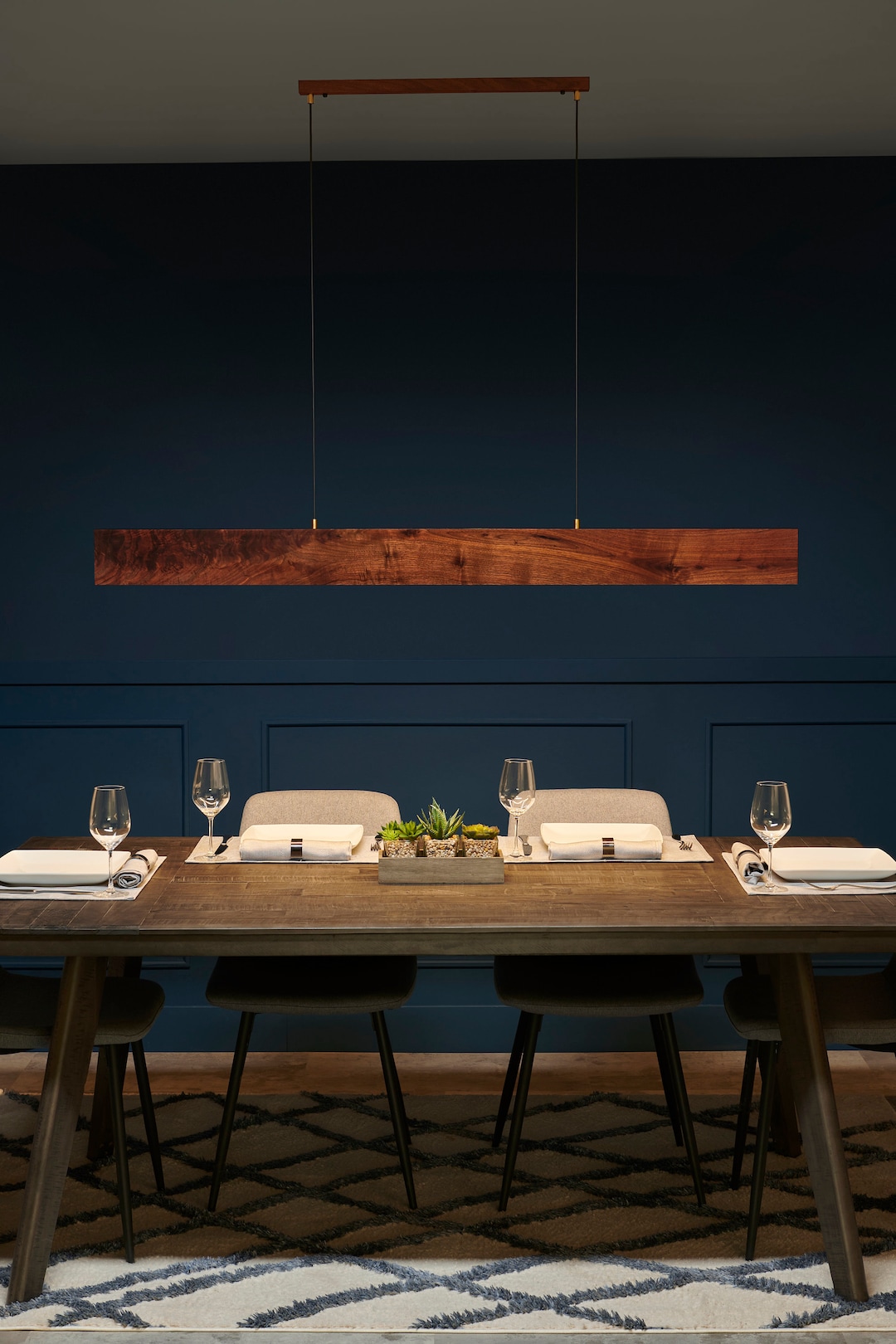 Tolv Alpine Linear Suspension Chandelier | Scandinavian| LED Pendant ...